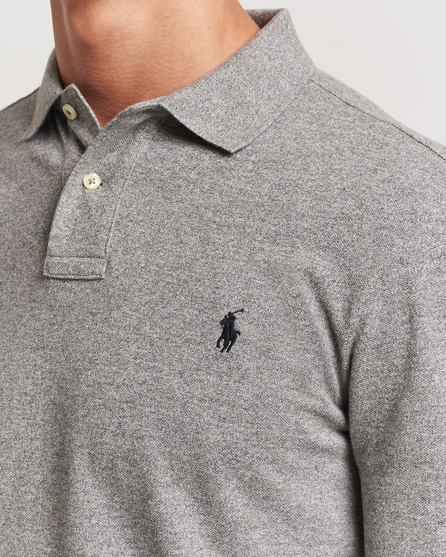 Polo Ralph Lauren Slim Fit Long Sleeve Polo Canterbury Heather at CareOfCar