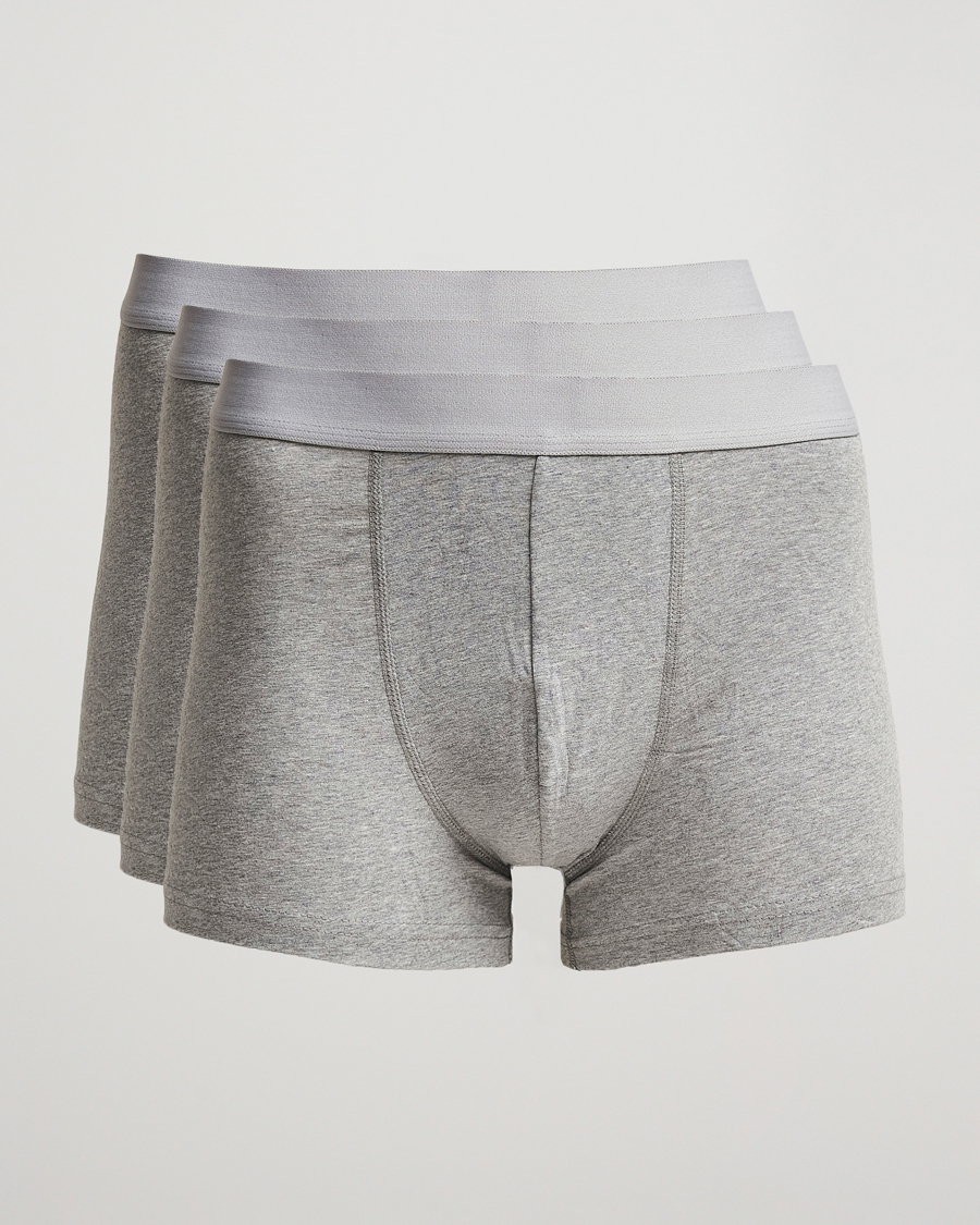 Bread & Boxers 3-Pack Boxer Brief Grey Melange at CareOfCarl.com