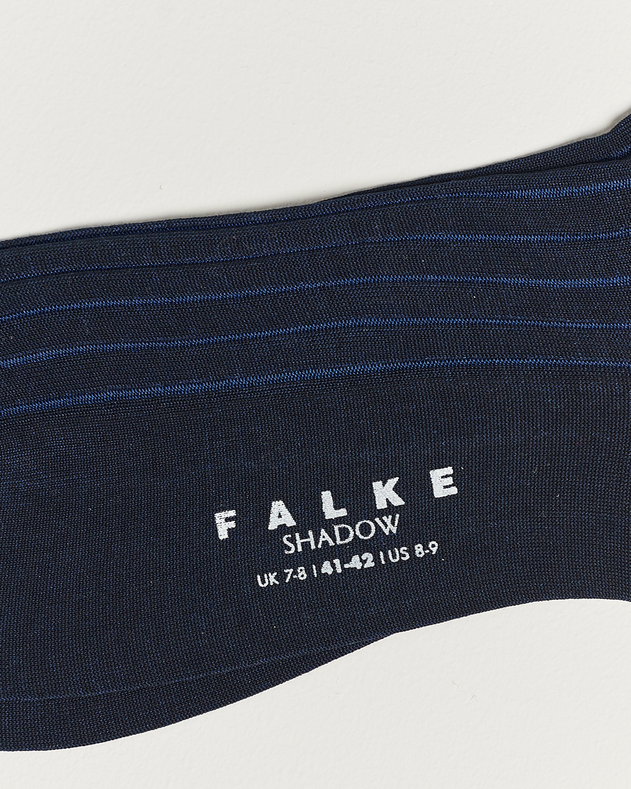 Falke Shadow Stripe Sock Navy at CareOfCarl.com