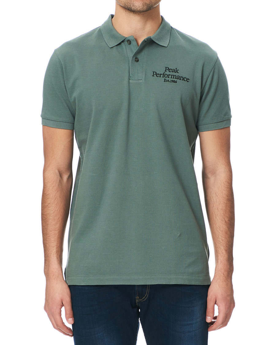 Peak Performance Original Logo Polo Green at CareOfCarl.com