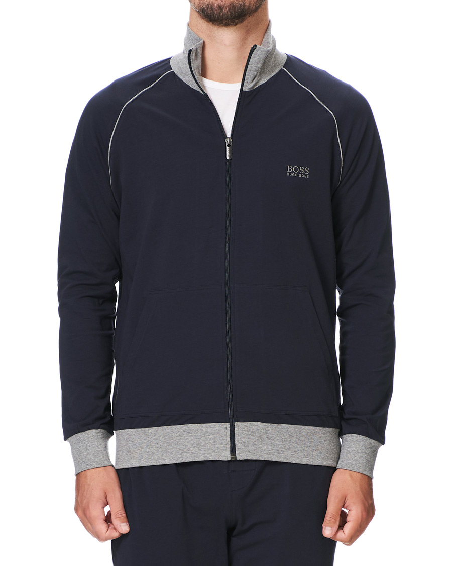 BOSS Mix & Match Full Zip Jacket Dark Blue at CareOfCarl.com