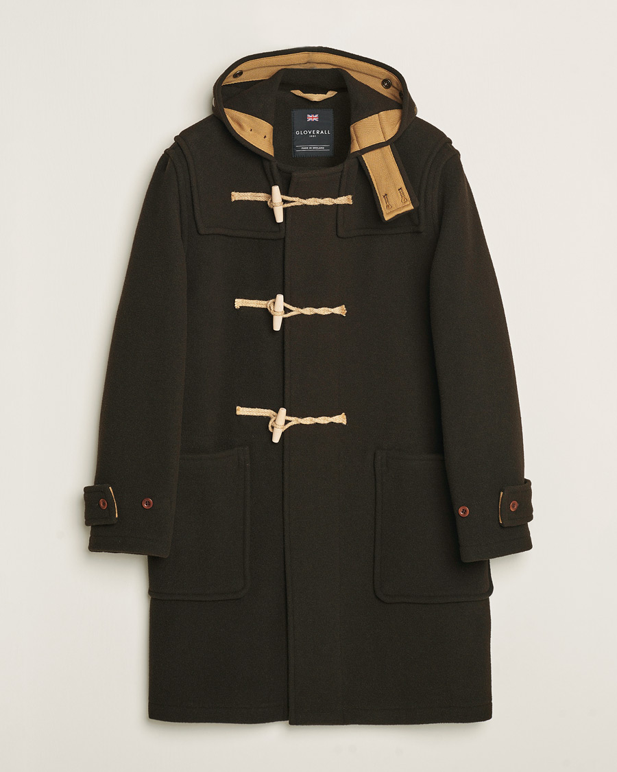 Gloverall 575 Monty Original Duffle Coat Brown at CareOfCarl.com