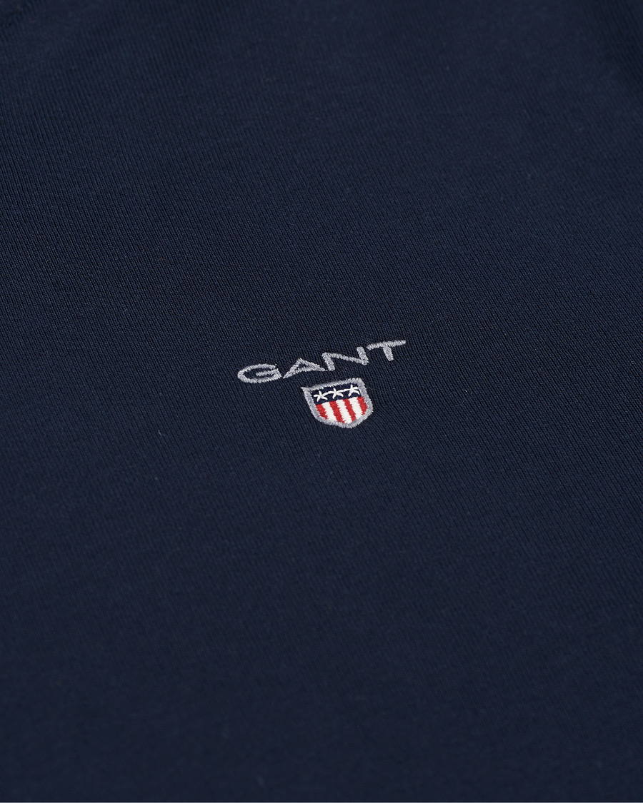 GANT Original Shield Logo Hoodie Evening Blue at CareOfCarl.com