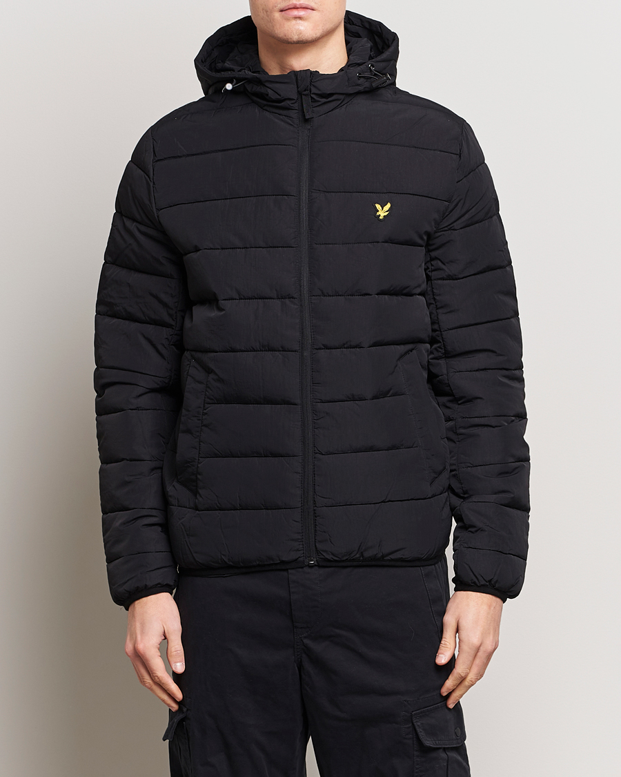 Lyle & Scott Lightweight Puffer Jacket Jet Black at CareOfCarl.com