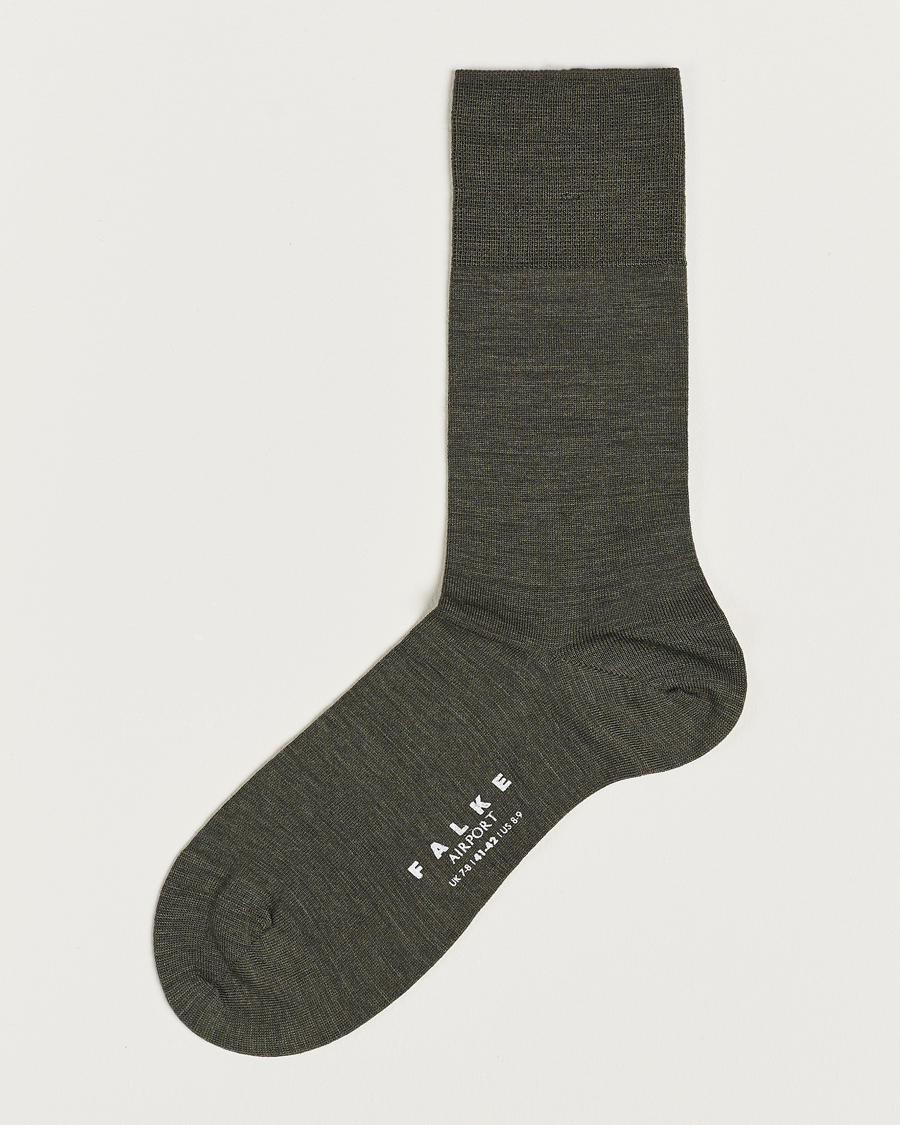 Falke Airport Socks Green Melange at CareOfCarl.com