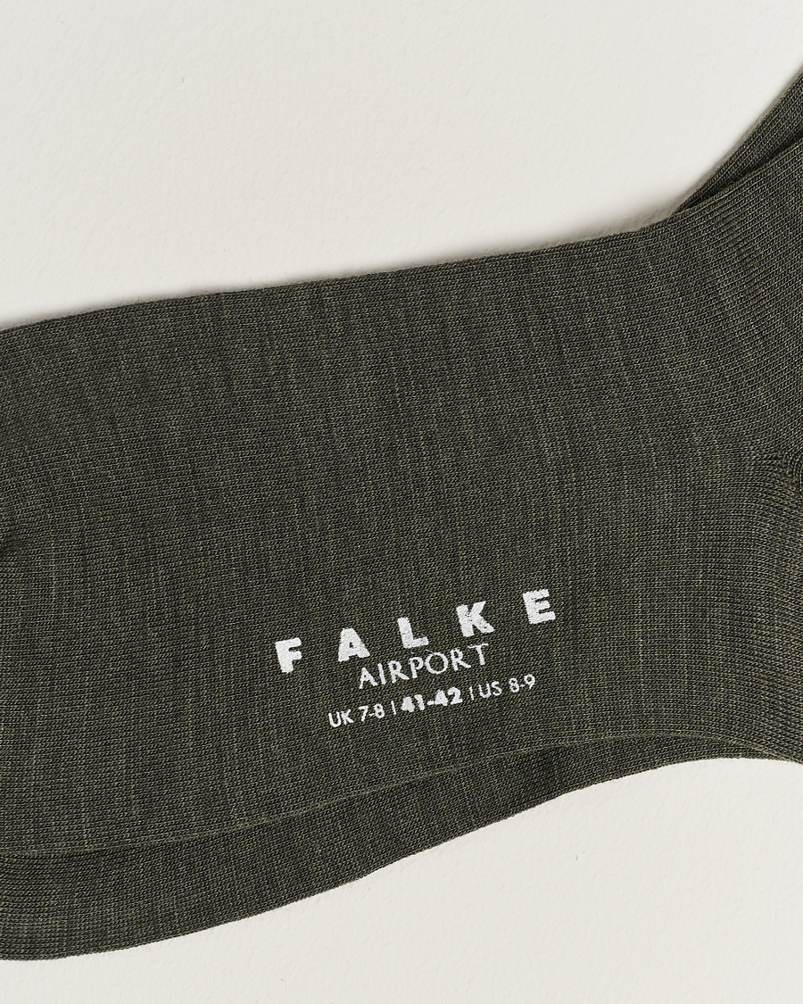Falke Airport Socks Green Melange at CareOfCarl.com
