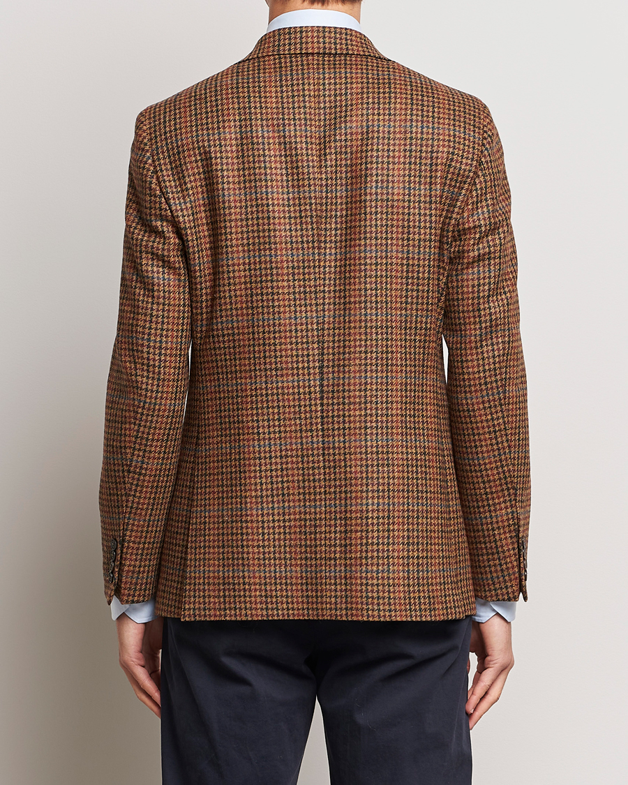 Walker Slater Edward Lambswool Houndstooth Blazer Tan at CareOfCarl.com