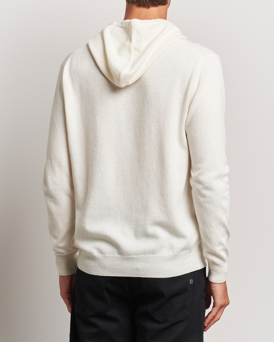 Oscar Jacobson Pascal Wool/Cashmere Hoodie Creme at CareOfCarl.com