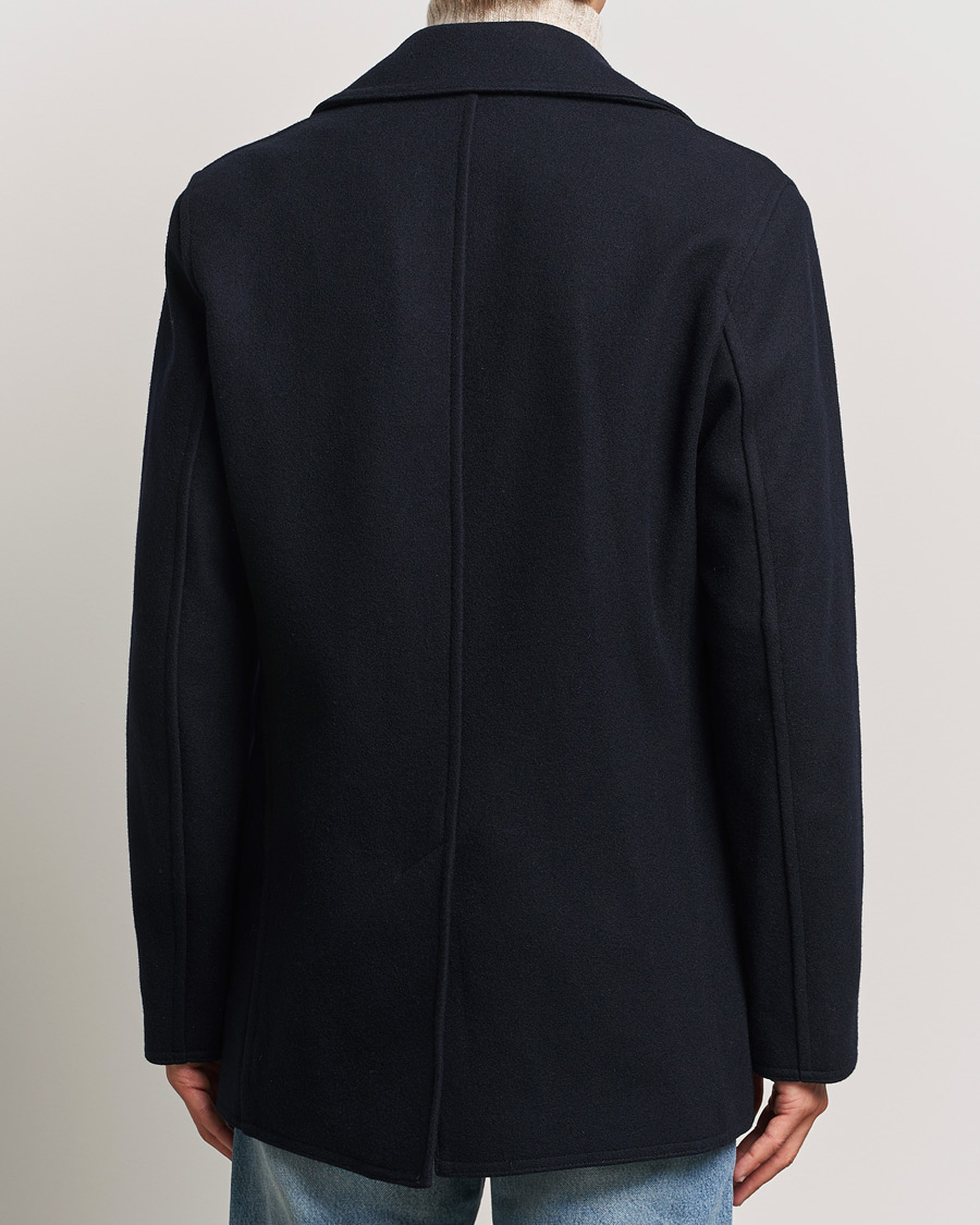Gloverall Churchill Reefer Peacoat Navy at CareOfCarl.com