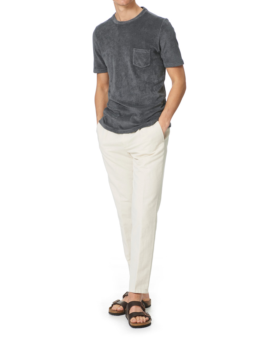 Gran Sasso Cotton Terry Tee Grey at CareOfCarl.com