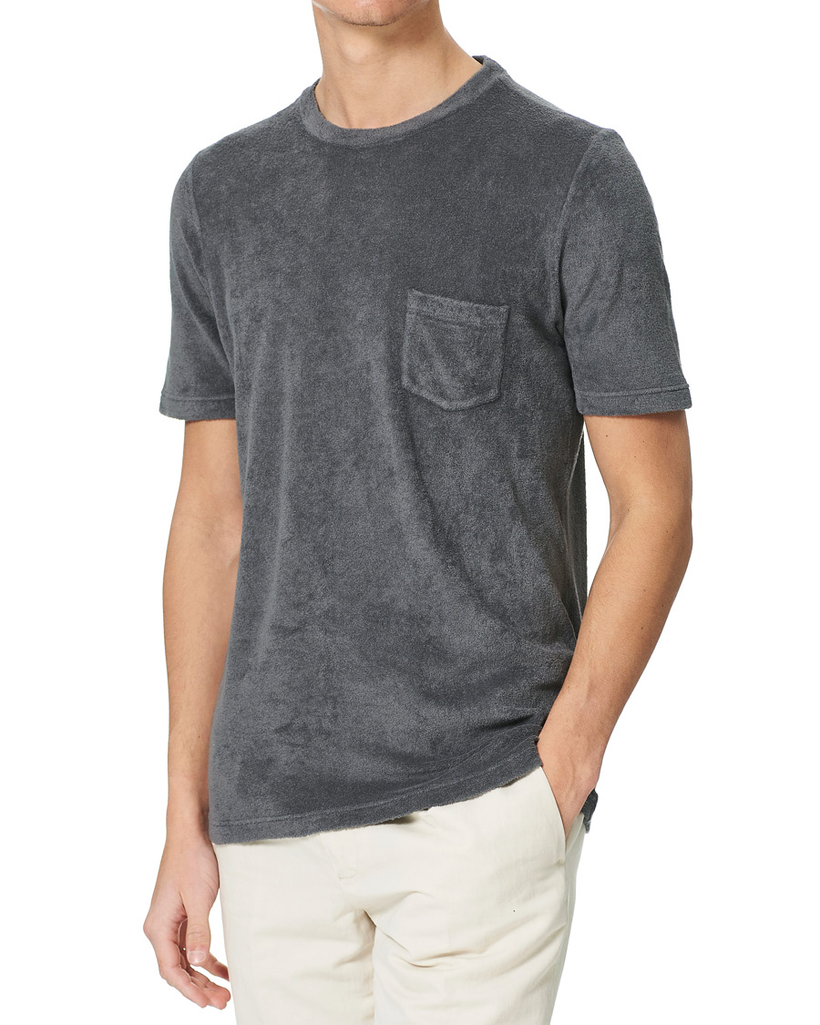 Gran Sasso Cotton Terry Tee Grey at CareOfCarl.com