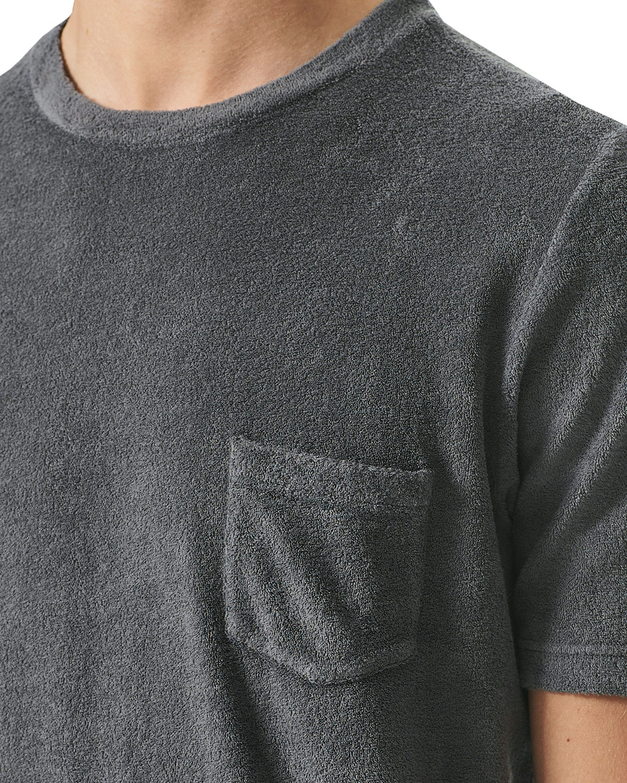 Gran Sasso Cotton Terry Tee Grey at CareOfCarl.com