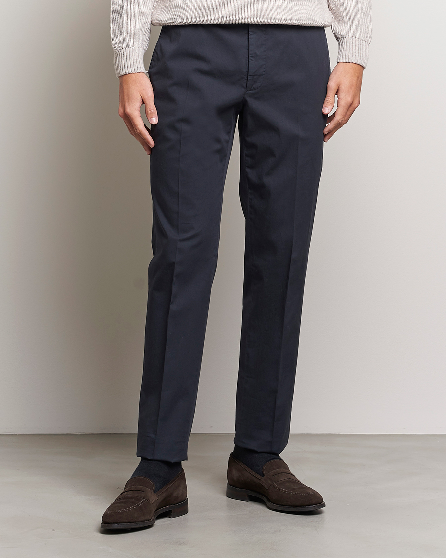Incotex Regular Fit Comfort Chinos Navy at CareOfCarl.com