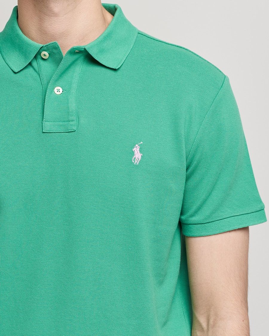 Polo Ralph Lauren Custom Slim Fit Polo Raft Green at CareOfCarl.com