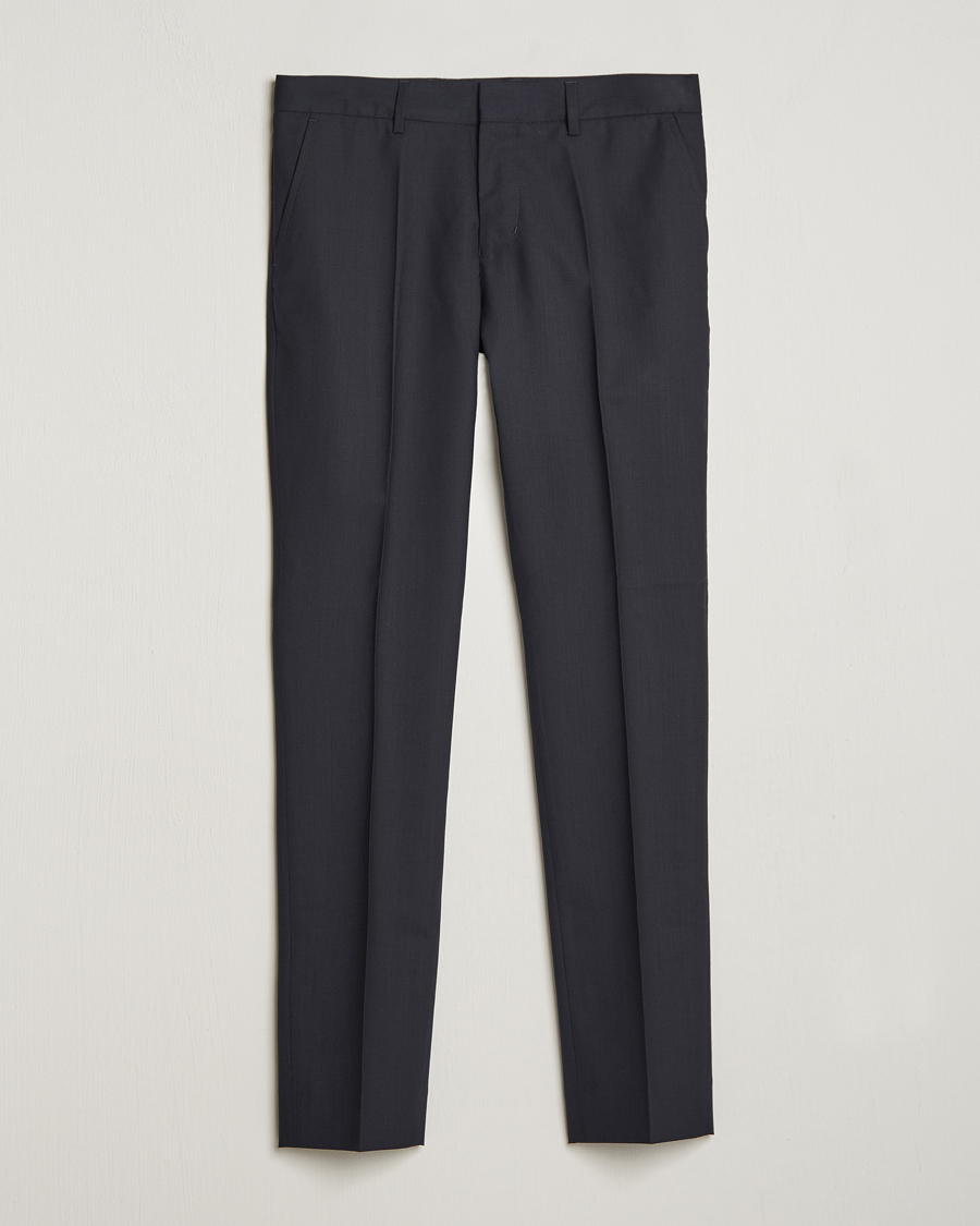 Filippa K Liam Cool Wool Slacks Dark Navy at CareOfCarl.com