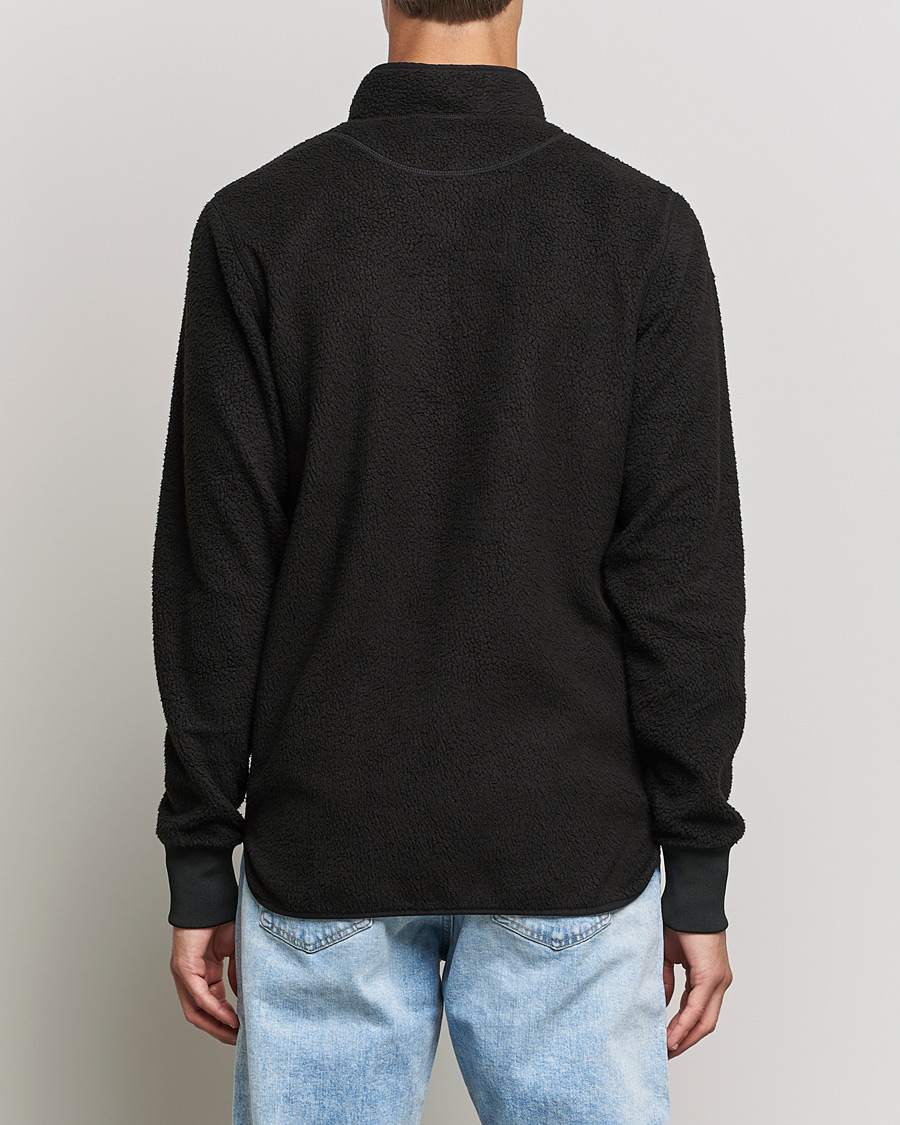 Bread & Boxers Full Zip Fleece Jacket Black at CareOfCarl.com