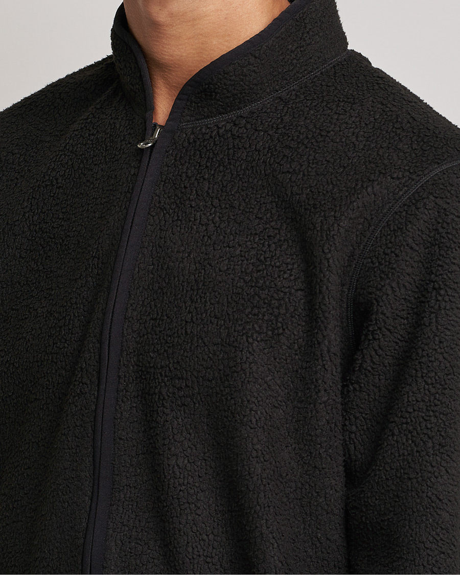 Bread & Boxers Full Zip Fleece Jacket Black at CareOfCarl.com