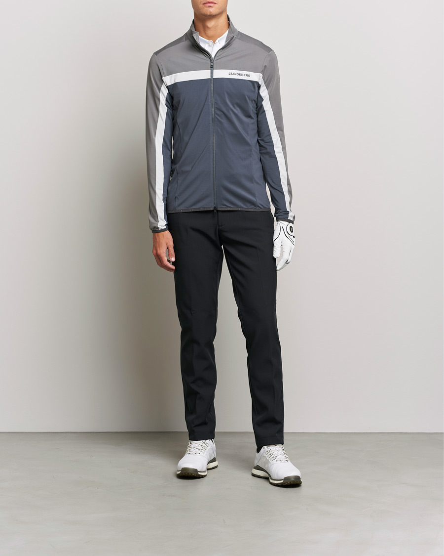 J.Lindeberg Jarvis Full Zip Mid Layer Jacket Volcanic Ash at CareOfCarl.com