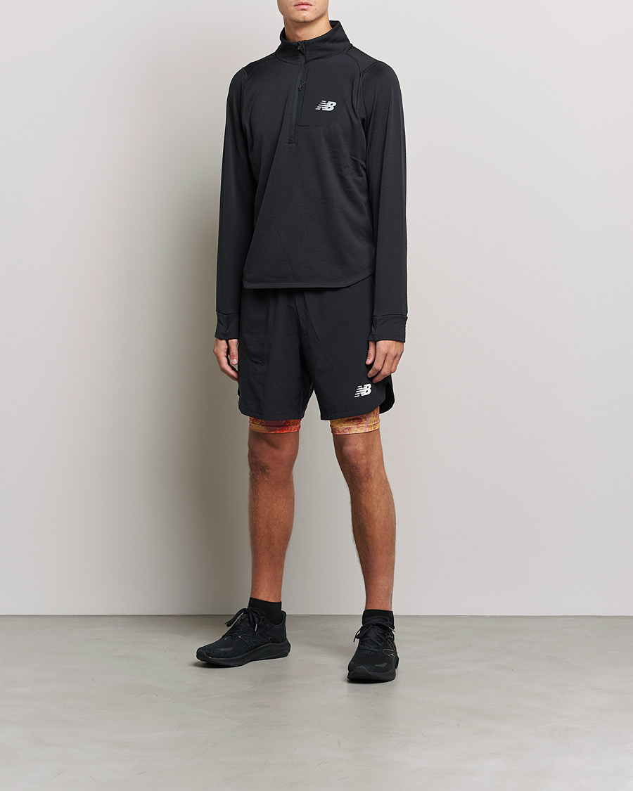 New Balance Running Heat Grid Half Zip Black at CareOfCarl.com