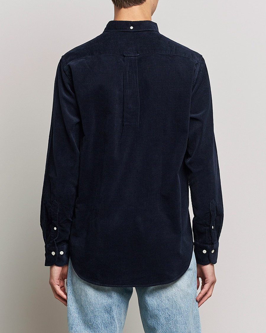 GANT Regular Fit Corduroy Shirt Evening Blue at CareOfCarl.com