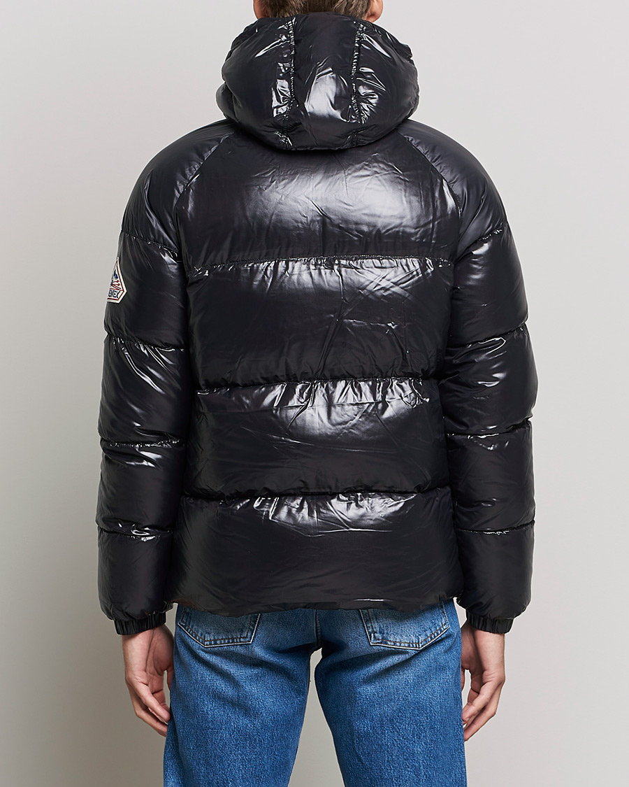 Pyrenex Sten Hooded Puffer Jacket Black at CareOfCarl.com