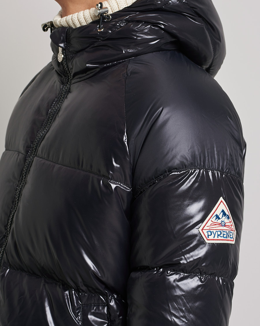 Pyrenex Sten Hooded Puffer Jacket Black at CareOfCarl.com