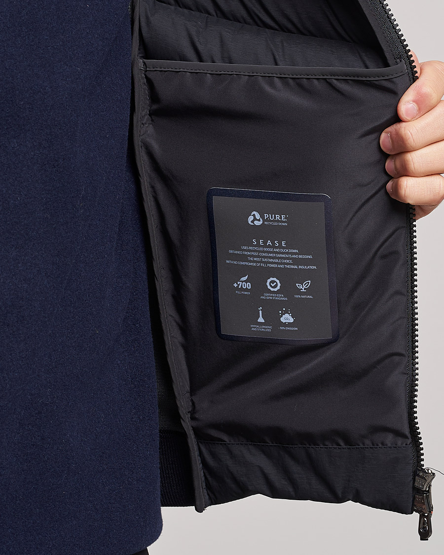 SEASE Warmer Down Vest Caviar at CareOfCarl.com