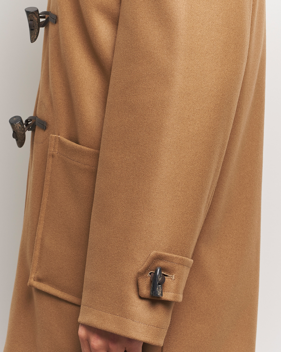 Gloverall Cashmere Blend Duffle Coat Camel at CareOfCarl.com