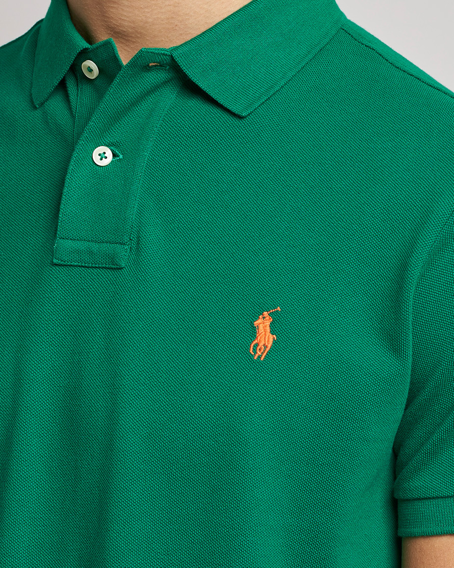 Polo Ralph Lauren Custom Slim Fit Polo Primary Green at CareOfCarl.com
