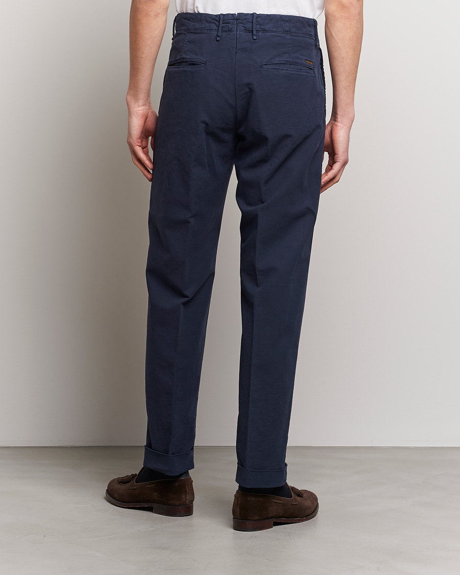 Incotex Regular Fit Cotton Stretch Slacks Navy at CareOfCarl.com