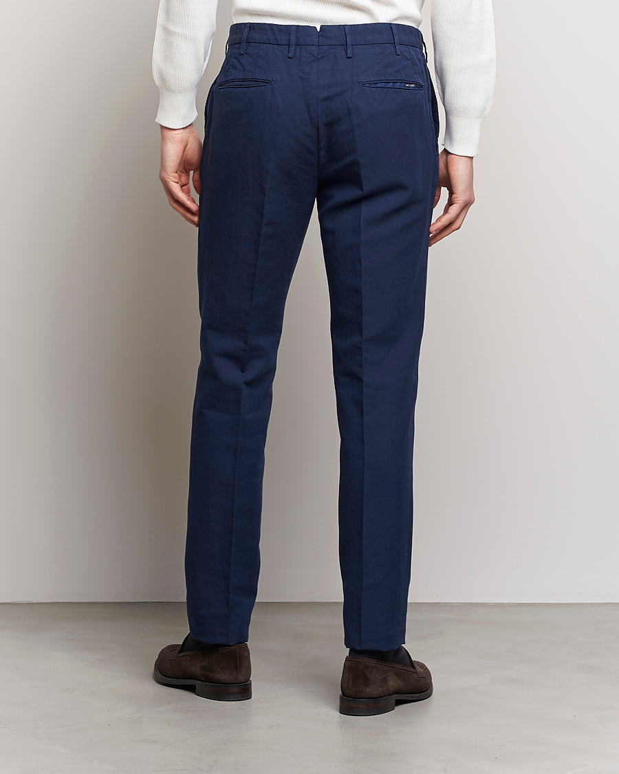 Incotex Slim Fit Comfort Chinos Dark Blue at CareOfCarl.com