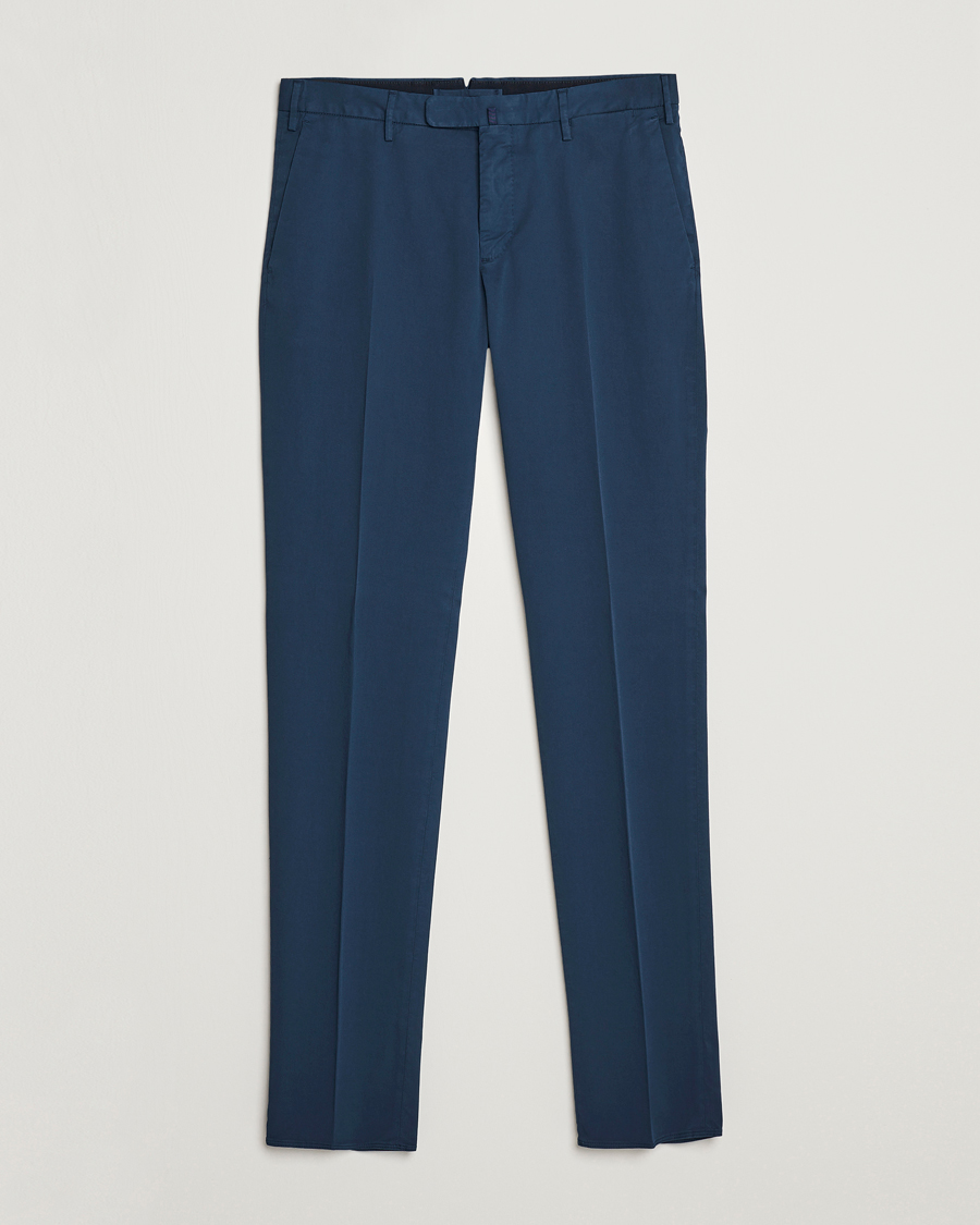 Incotex Slim Fit Chinolino Trousers Navy at CareOfCarl.com