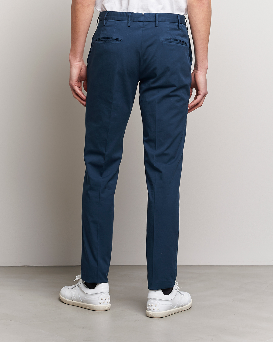 Incotex Slim Fit Chinolino Trousers Navy at CareOfCarl.com