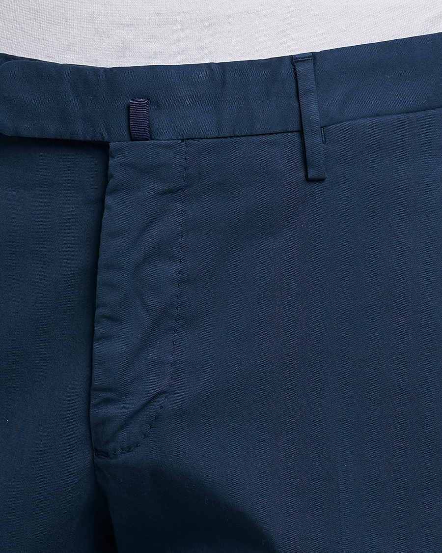Incotex Slim Fit Chinolino Trousers Navy at CareOfCarl.com