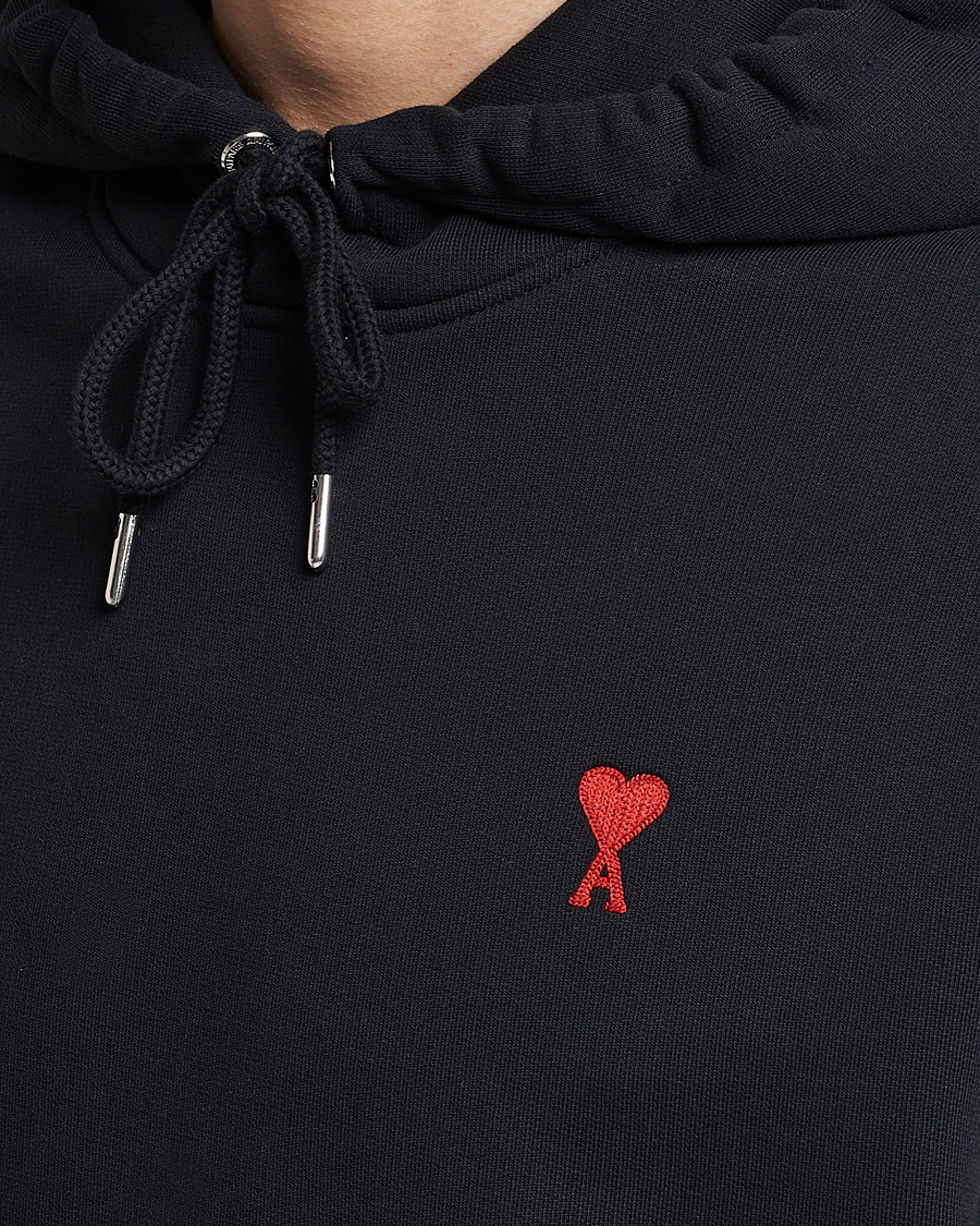 AMI Heart Logo Hoodie Black at CareOfCarl.com