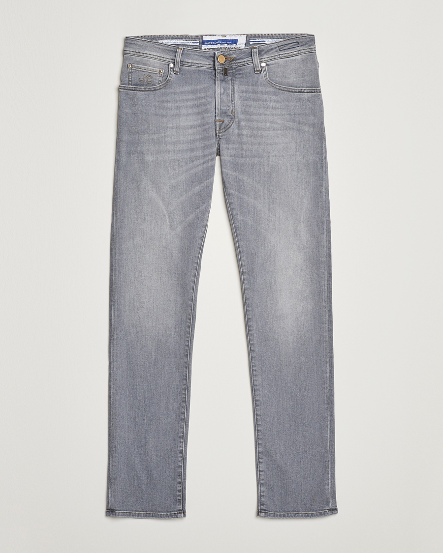 Jacob Cohën Nick Slim Fit Stretch Jeans Light Grey at CareOfCarl.com