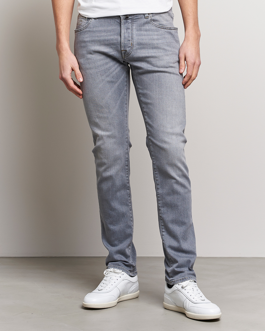 Jacob Cohën Nick Slim Fit Stretch Jeans Light Grey at CareOfCarl.com