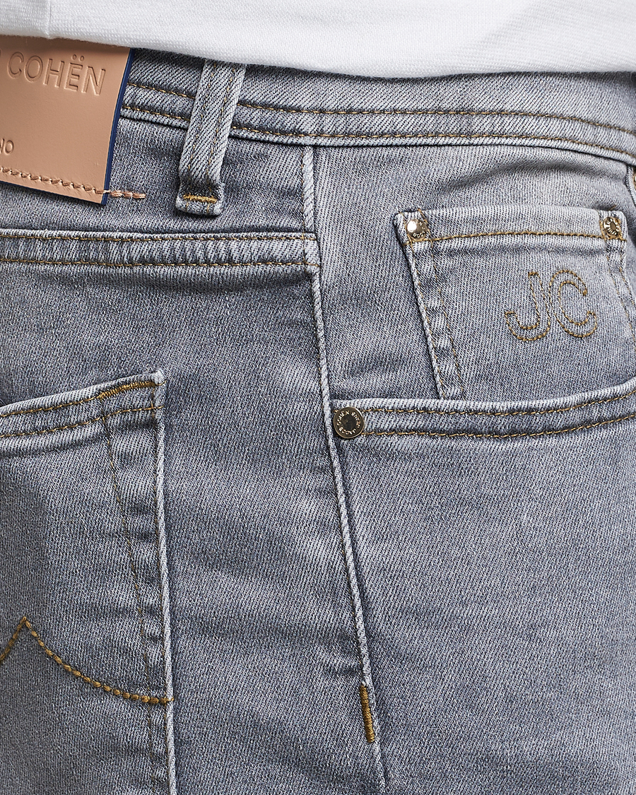 Jacob Cohën Nick Slim Fit Stretch Jeans Light Grey at CareOfCarl.com