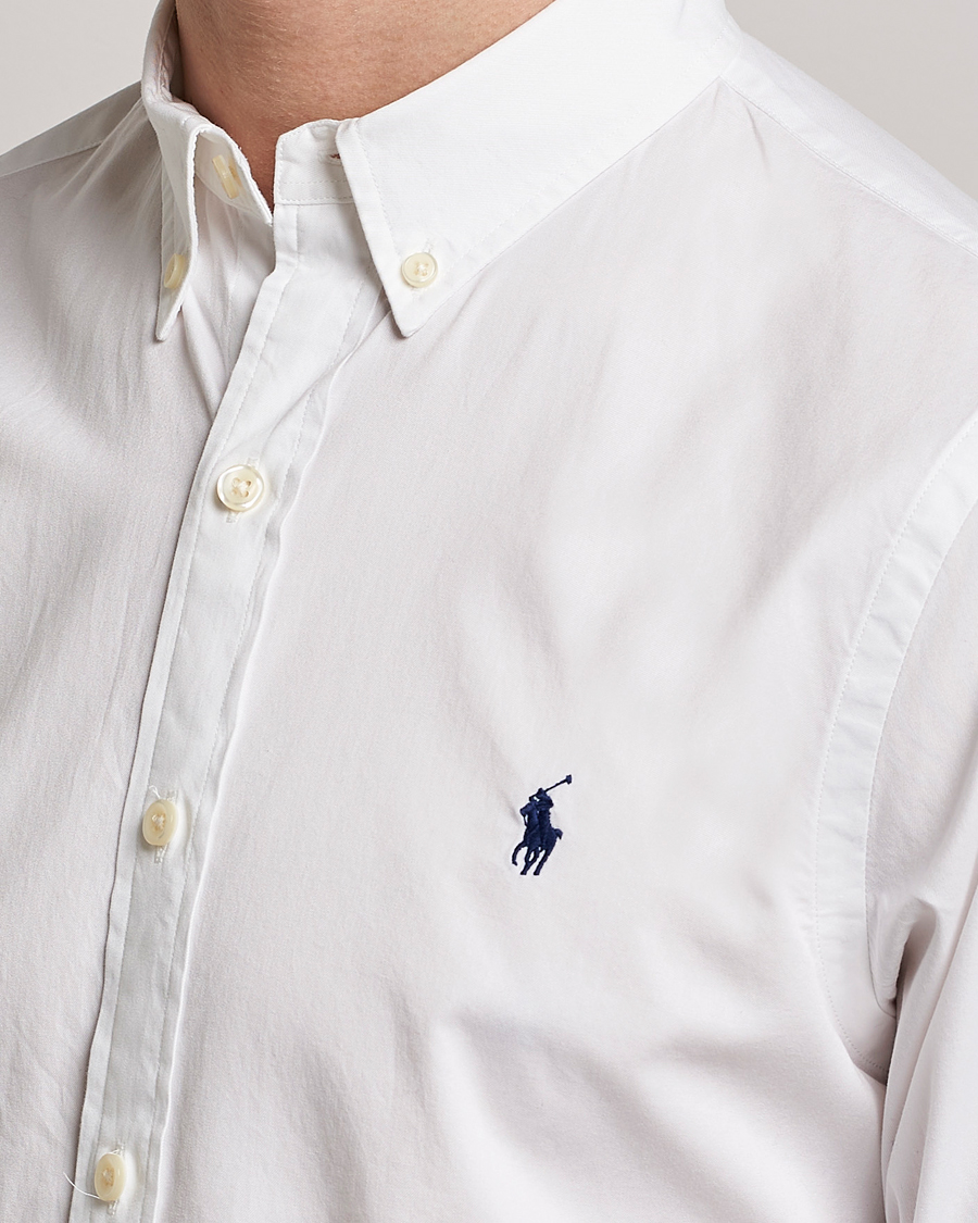 Polo Ralph Lauren Slim Fit Twill Shirt White at CareOfCarl.com