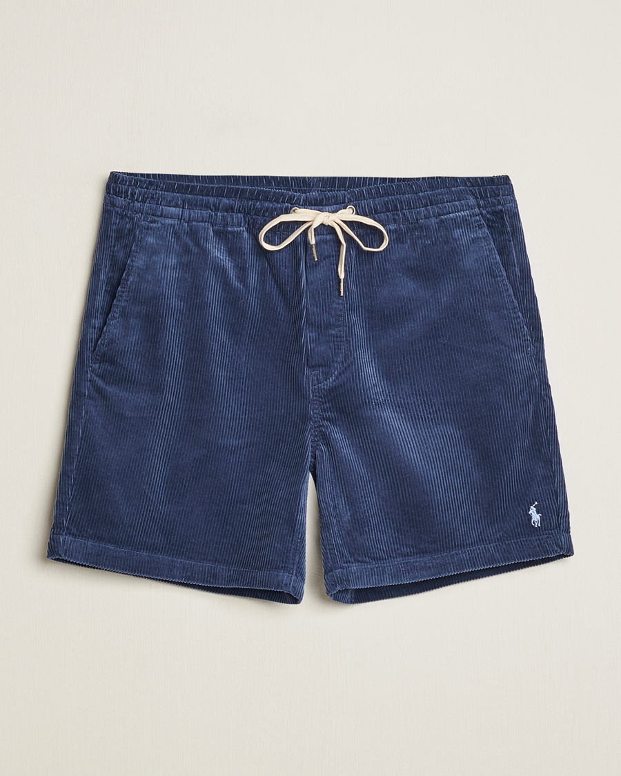 Polo Ralph Lauren Prepster Corduroy Drawstring Shorts Boston Navy at CareOf