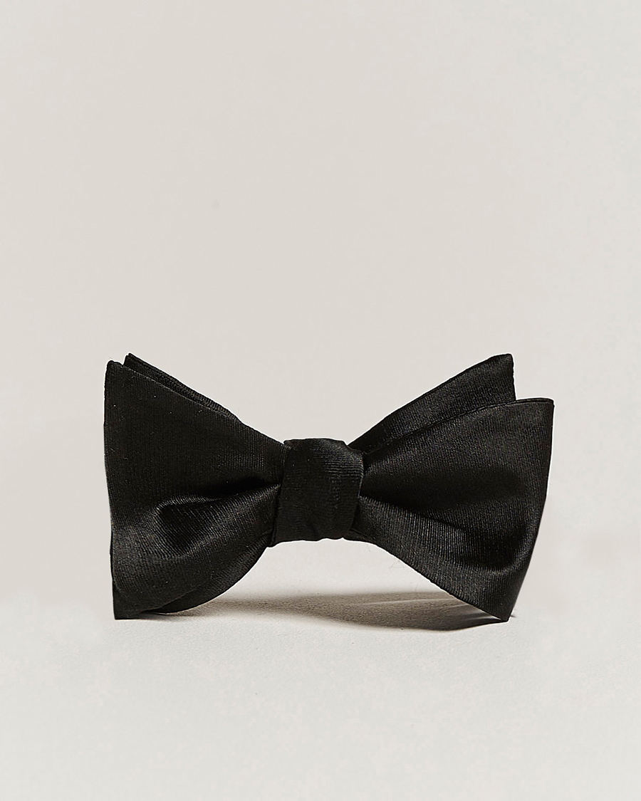 Oscar Jacobson Bow Tie, Self Tie Black at CareOfCarl.com