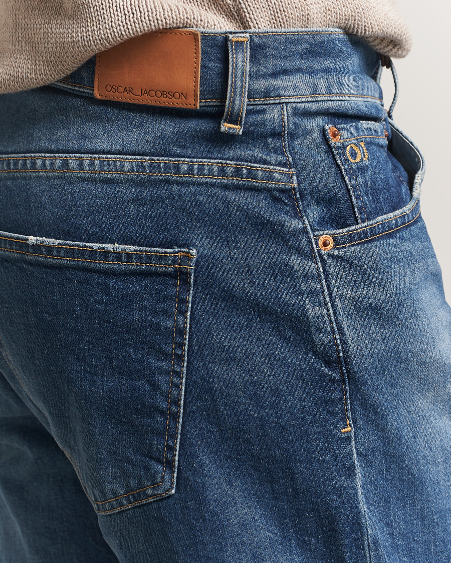 Oscar Jacobson Karl Cotton Stretch Jeans Vintage Wash at CareOfCarl.com