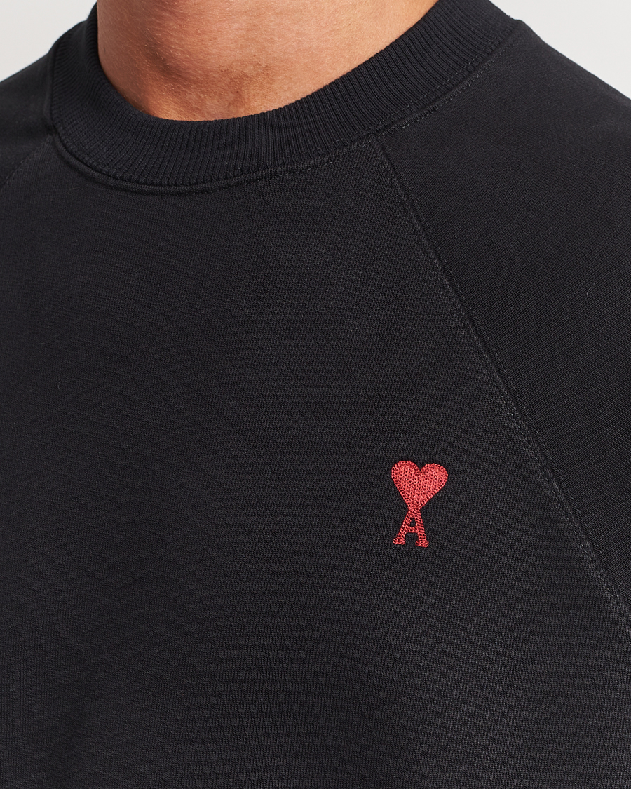 AMI Heart Logo Sweatshirt Black at CareOfCarl.com