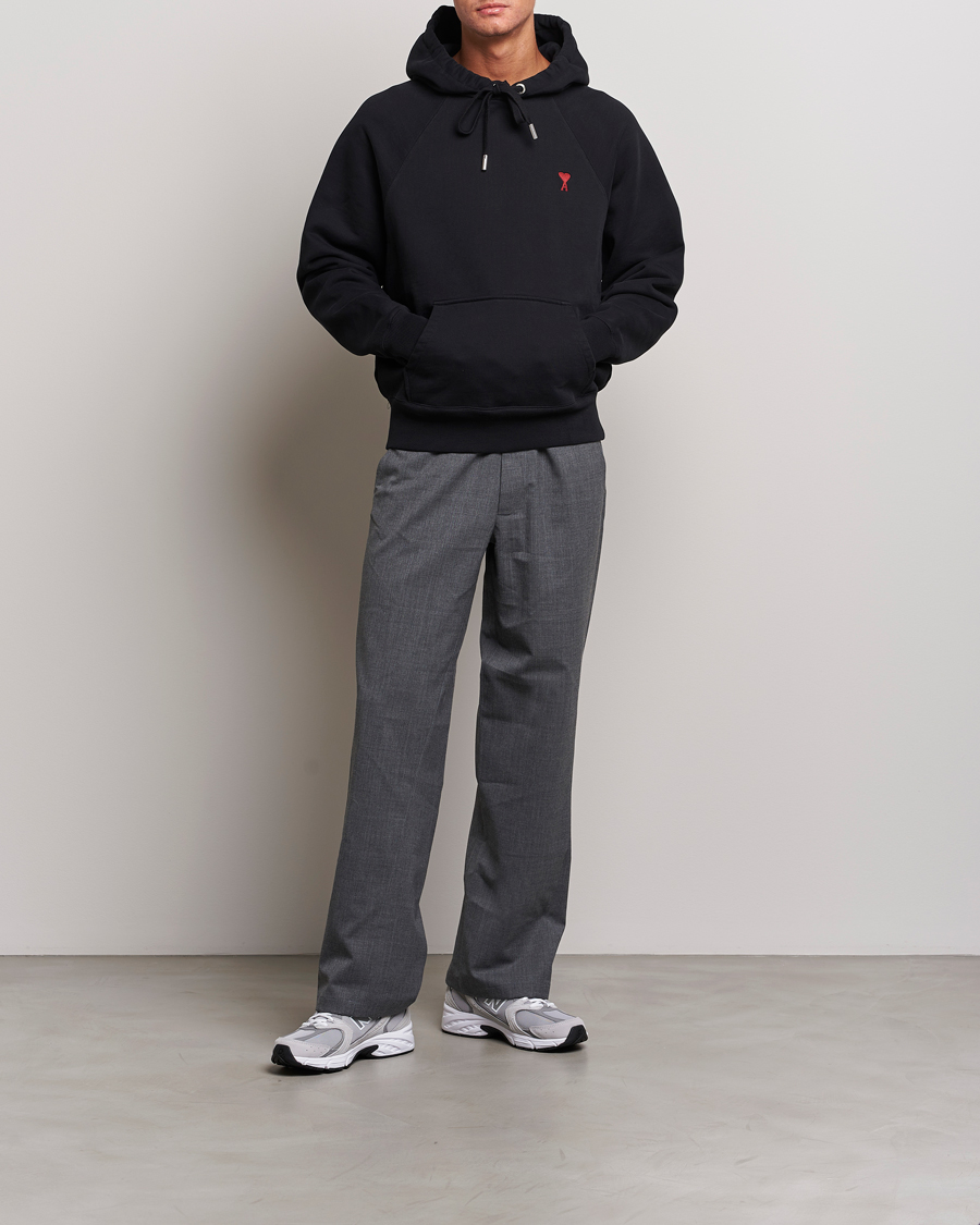 AMI Heart Logo Hoodie Black at CareOfCarl.com