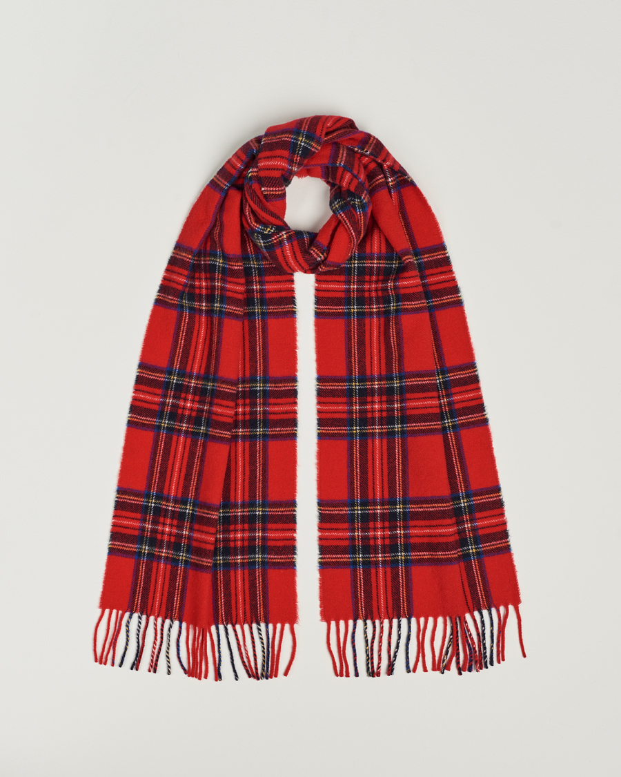 Morris Arthur Check Scarf Red at CareOfCarl.com