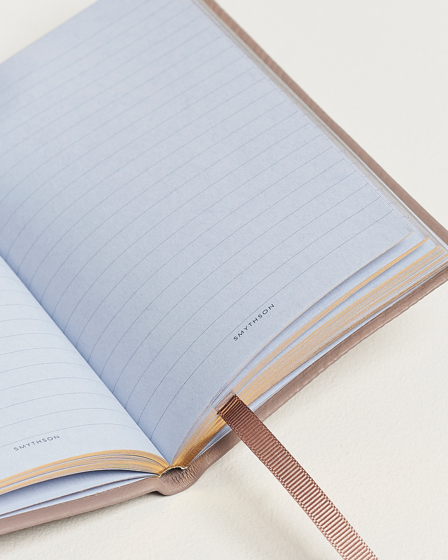 Smythson Panama Notebook Untitled Taupe at CareOfCarl.com