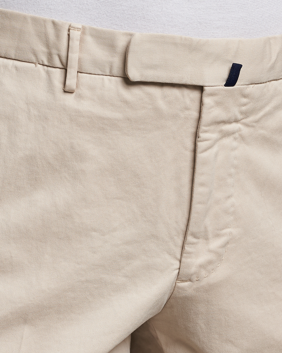 Incotex Slim Fit Cotton Stretch Chinos Off White at CareOfCarl.com
