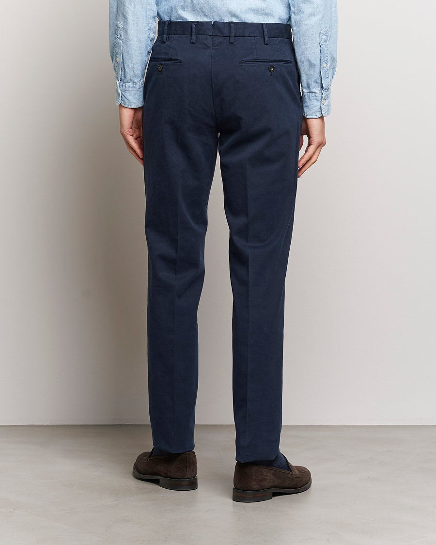 Incotex Regular Fit Cotton Chinos Navy at CareOfCarl.com