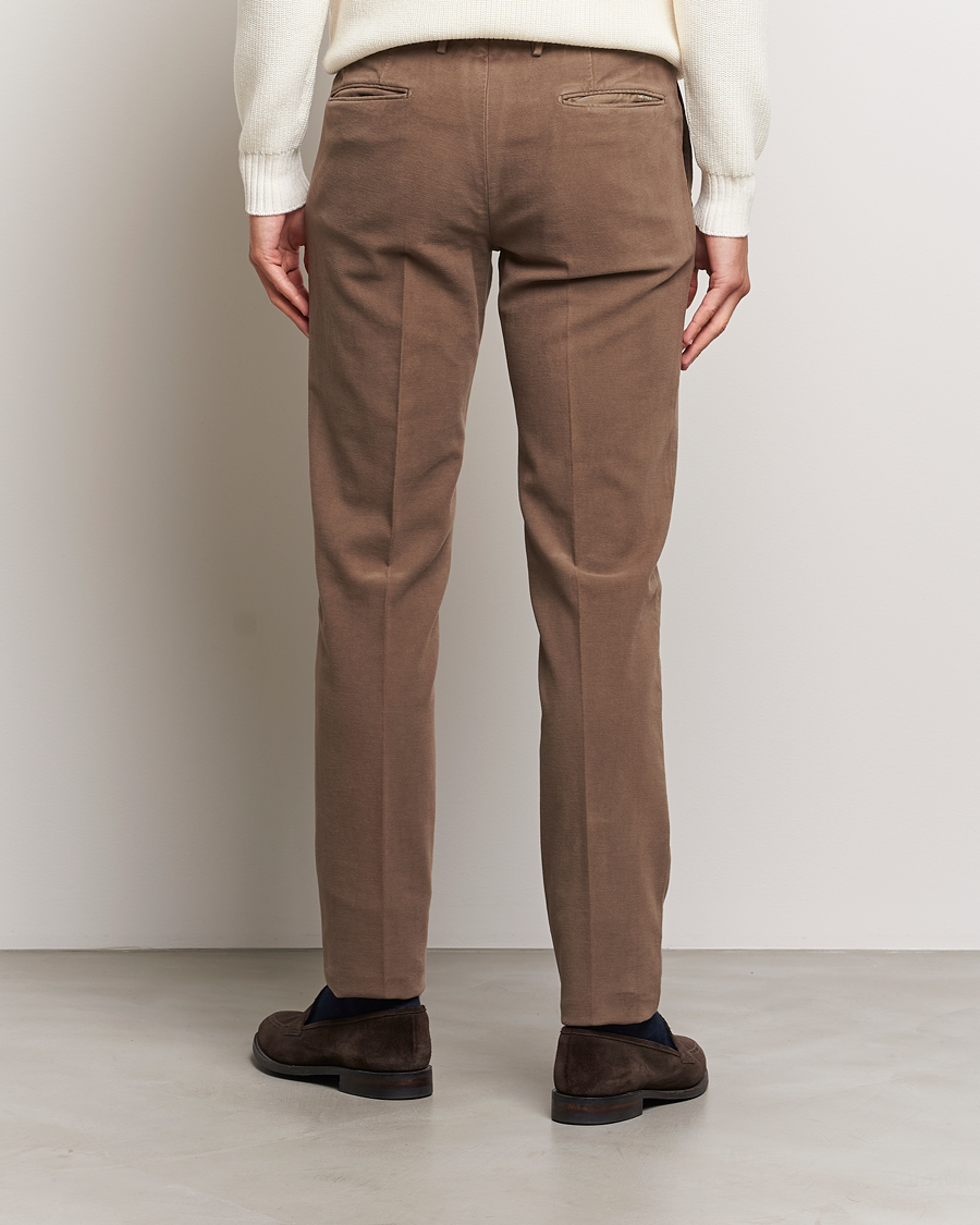 Incotex Slim Fit Luxury Moleskine Trousers Taupe at CareOfCarl.com