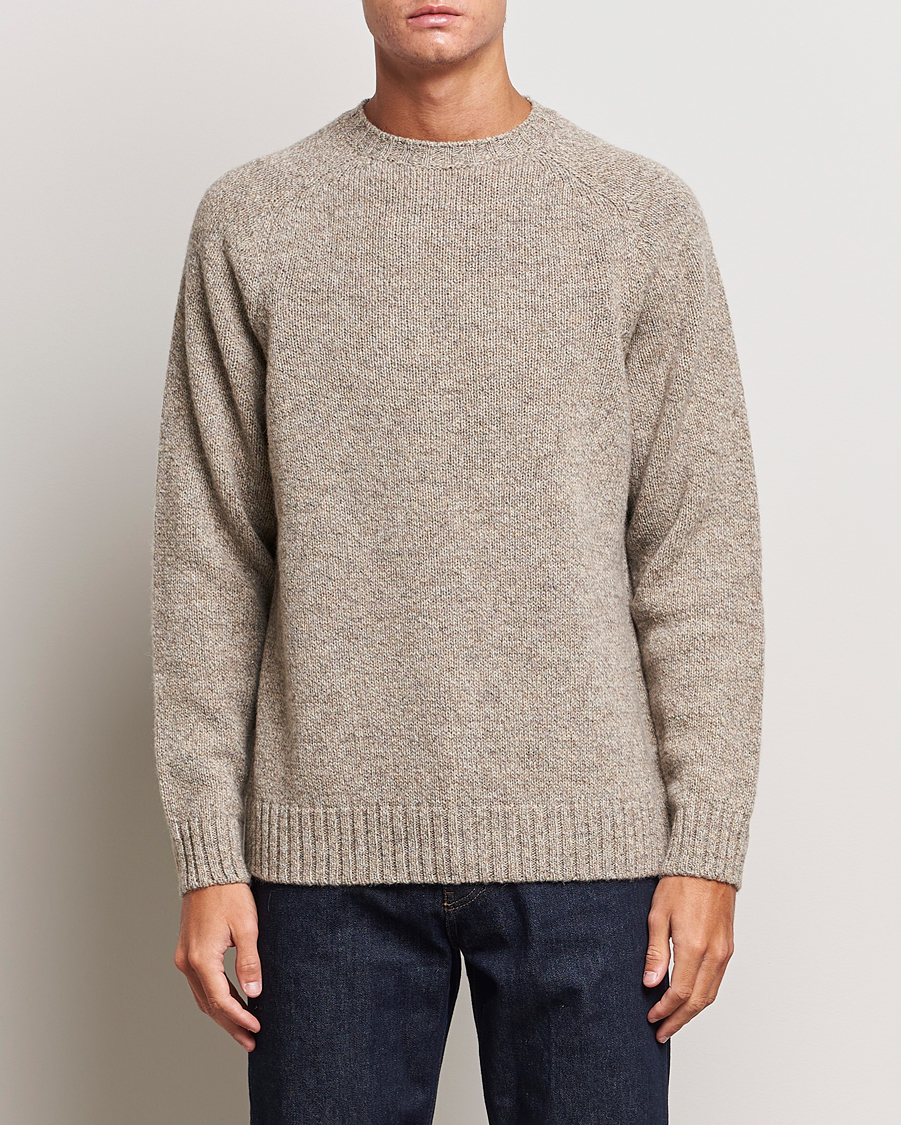 Filson Irish Wool 5-Guage Knitted Sweater Natural/Brown at CareOfCarl.com